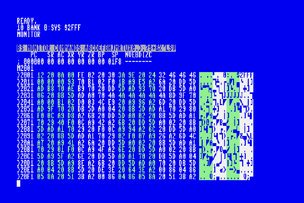 Game of Life on the MEGA65, in assembly language | Dan Sanderson